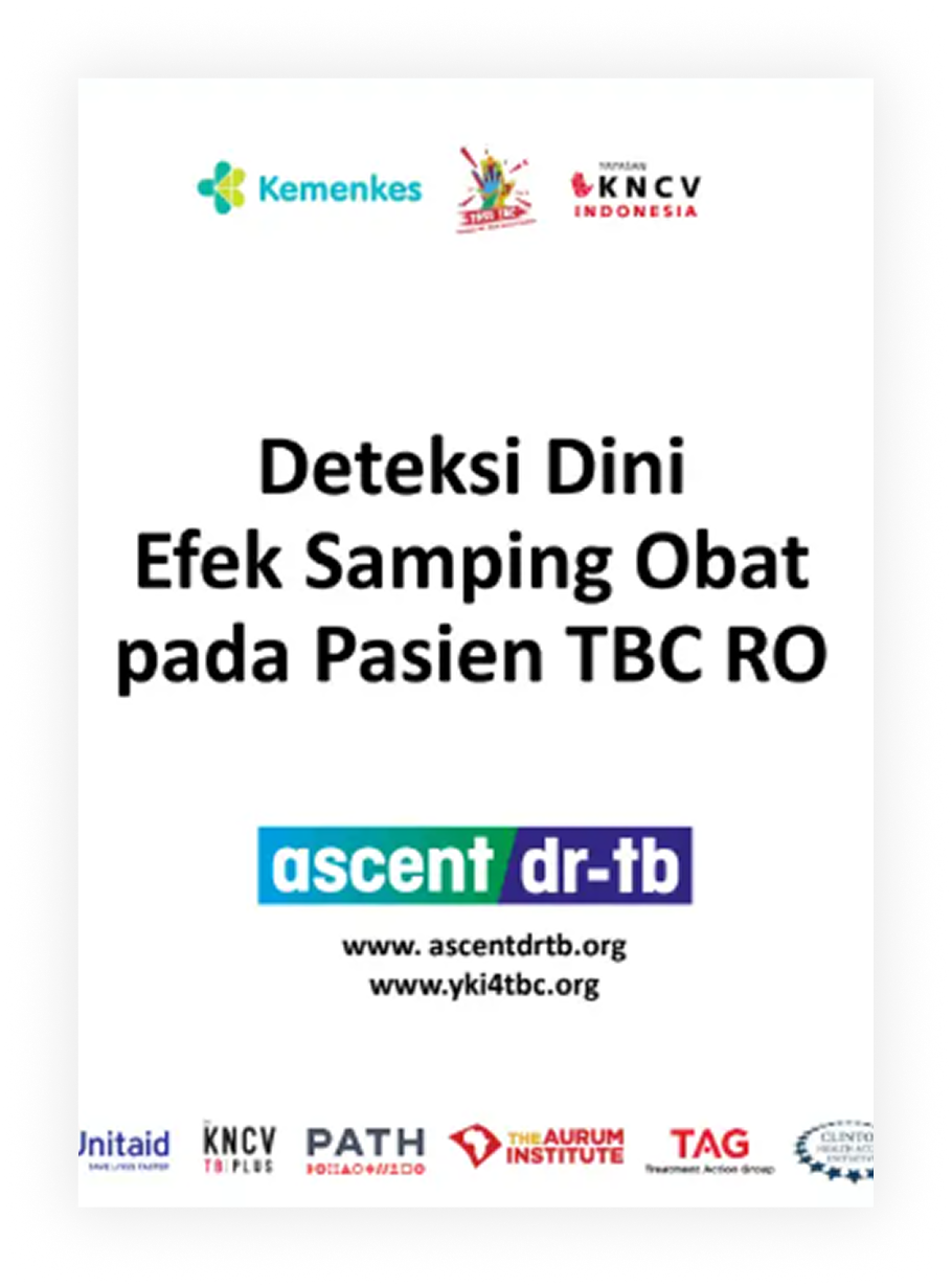 Buku Bantu Deteksi Dini Efek Samping Obat pada Pasien TBC RO (untuk ...